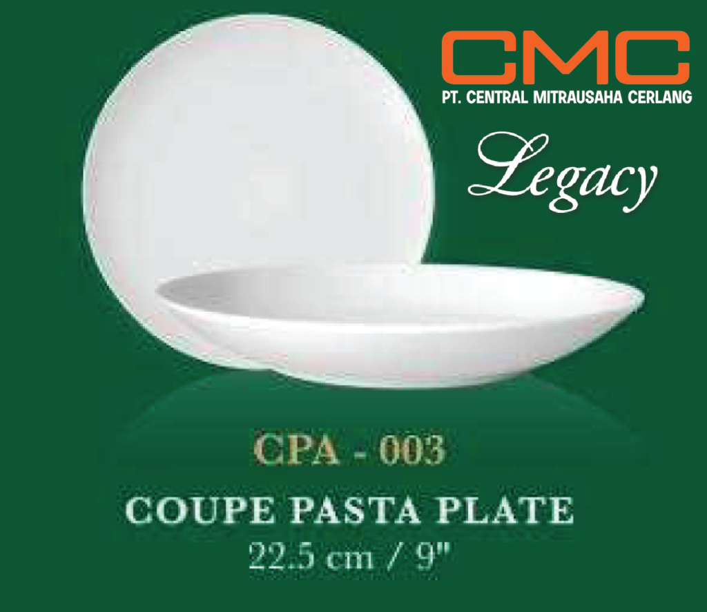 Coupe Pasta Plate 29.5cm, 22.5cm & 18.5cm (Piring Pasta Bulat) - CMC ...