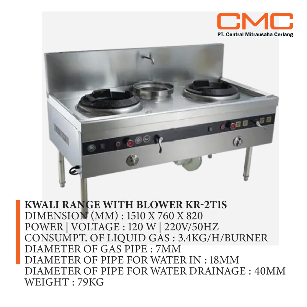 Kwali Range 2 Tungku with Blower KR-2T1S - CMC Solution