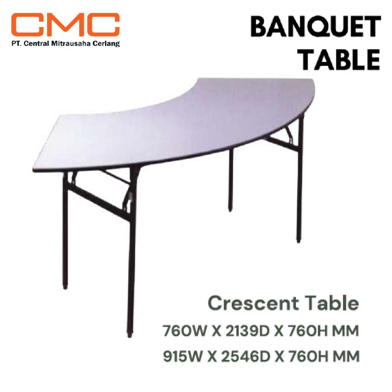 Crescent Table Banquet (Meja Sabit) Untuk Meeting Room Hotel - CMC Solution