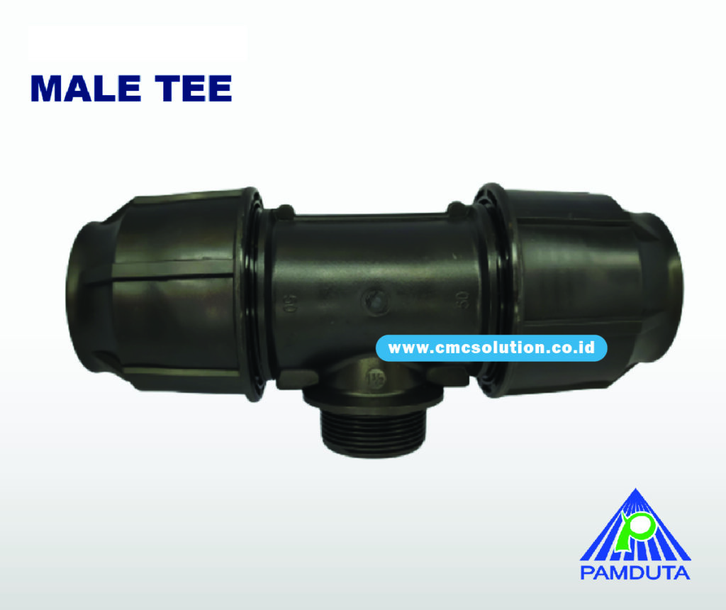 Fitting Pipa Male Tee HDPE (Penyambung Pipa T) - CMC Solution