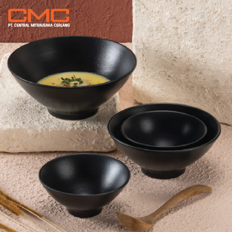 Mangkuk Ramen Ukuran Medium Warna Hitam - CMC Solution