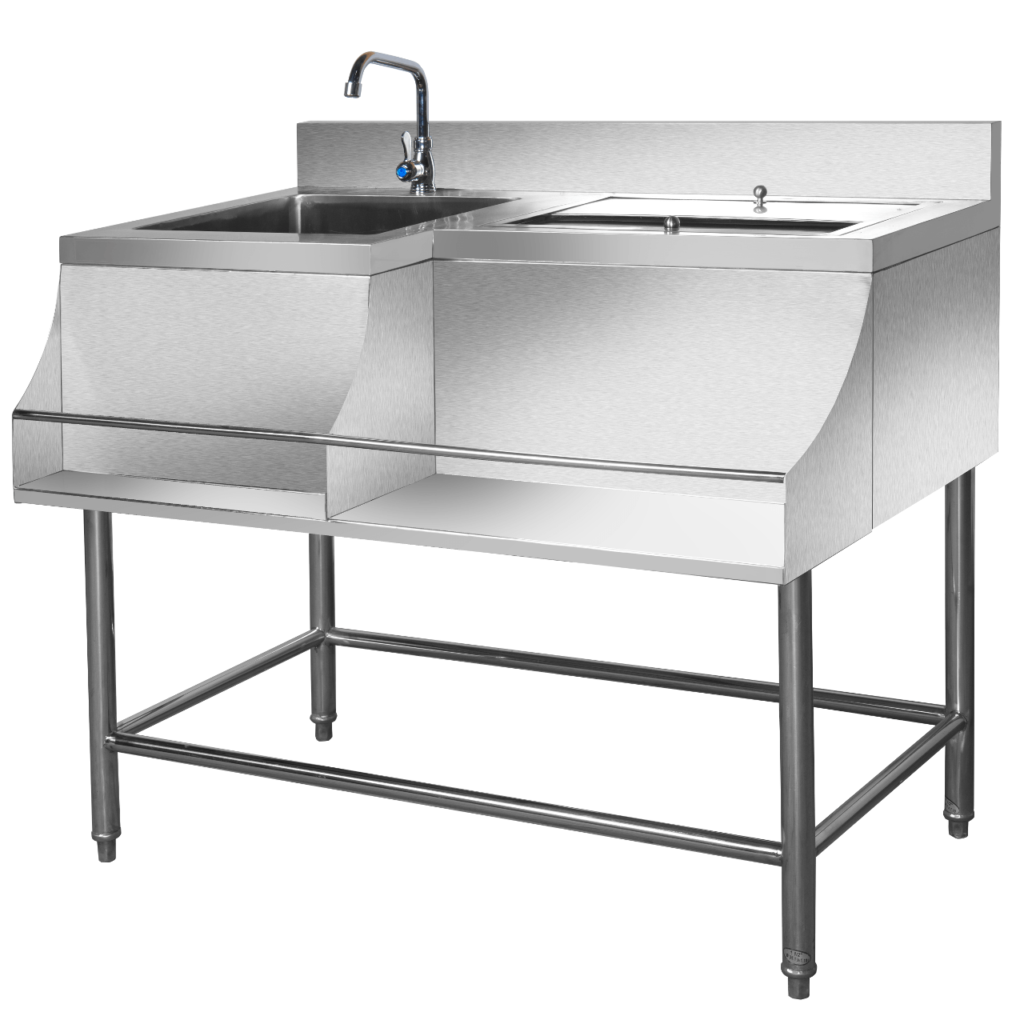 Cocktail Station Stainless Steel With Ice Bin & Blender Holder - CMC ...