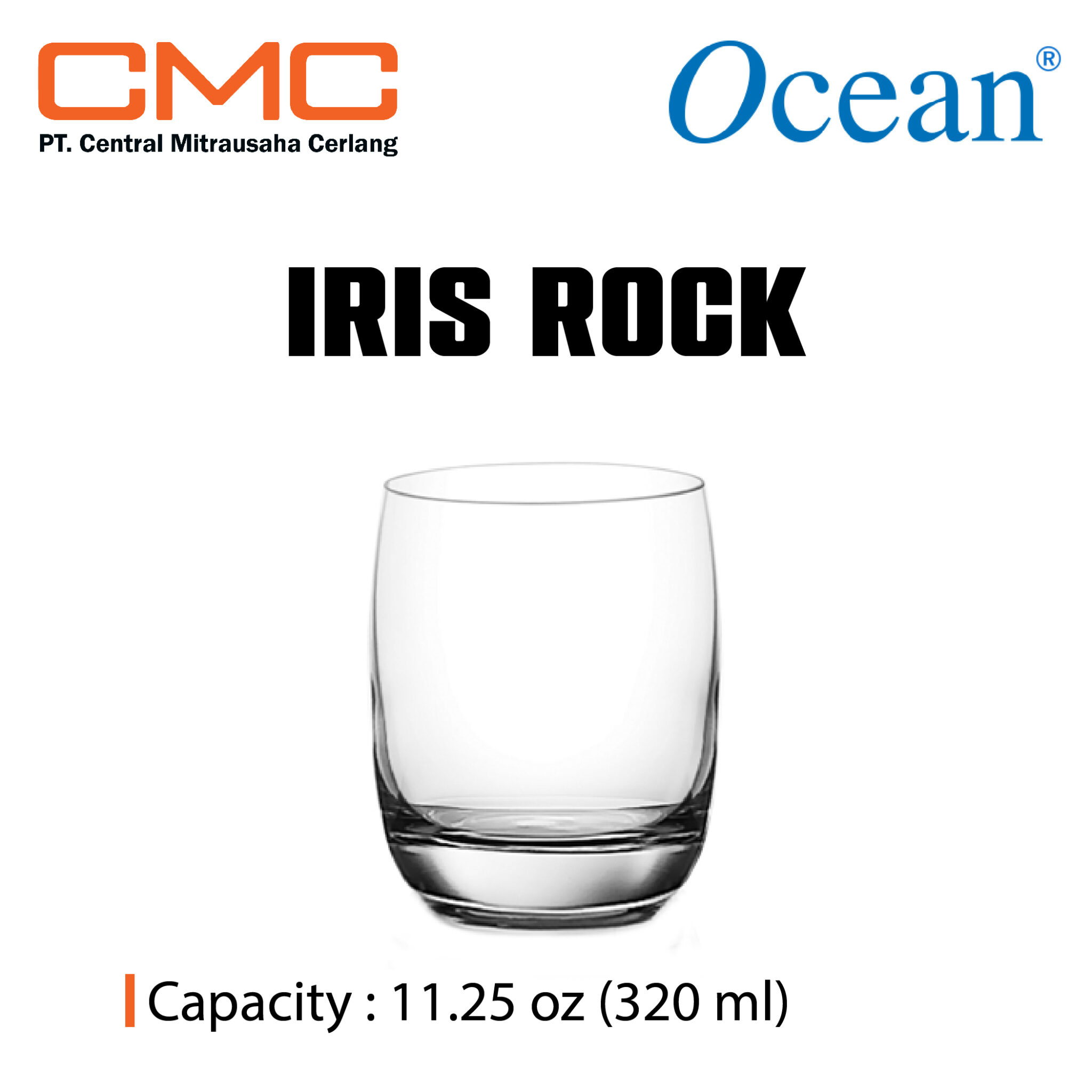 Gelas Cocktail Iris Rock Brand Ocean 320ml