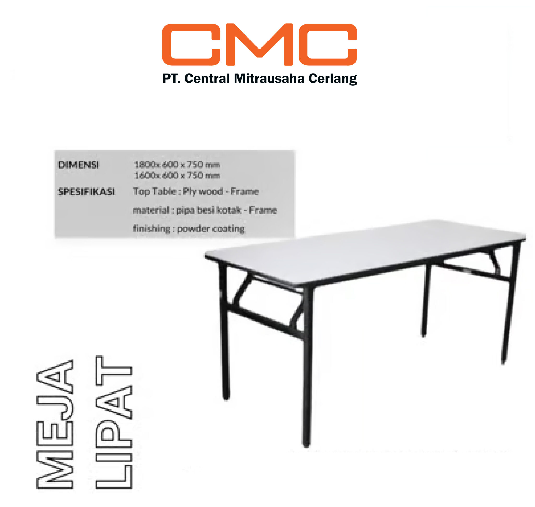 Meja / Table Top Table Vinyl Model Lipat Untuk Hotel - CMC Solution