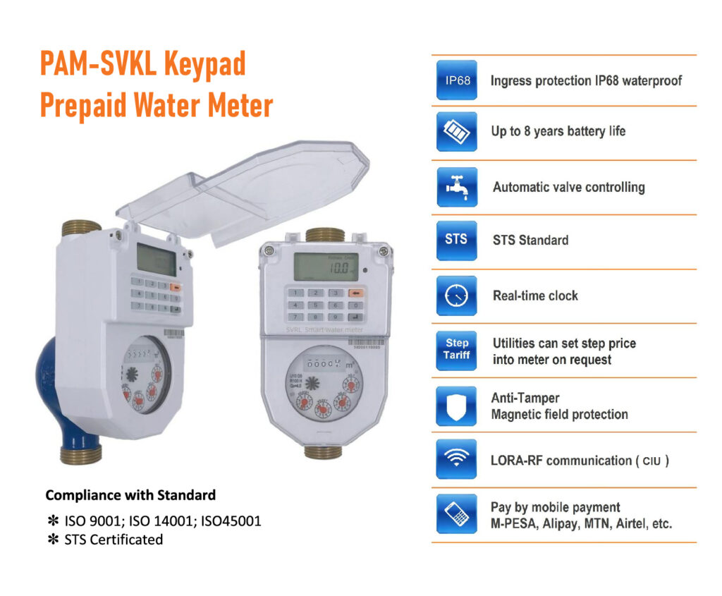 Meter Air Prabayar PAM-SVKL Keypad (Prepaid Water Meter) Pameterindo ...