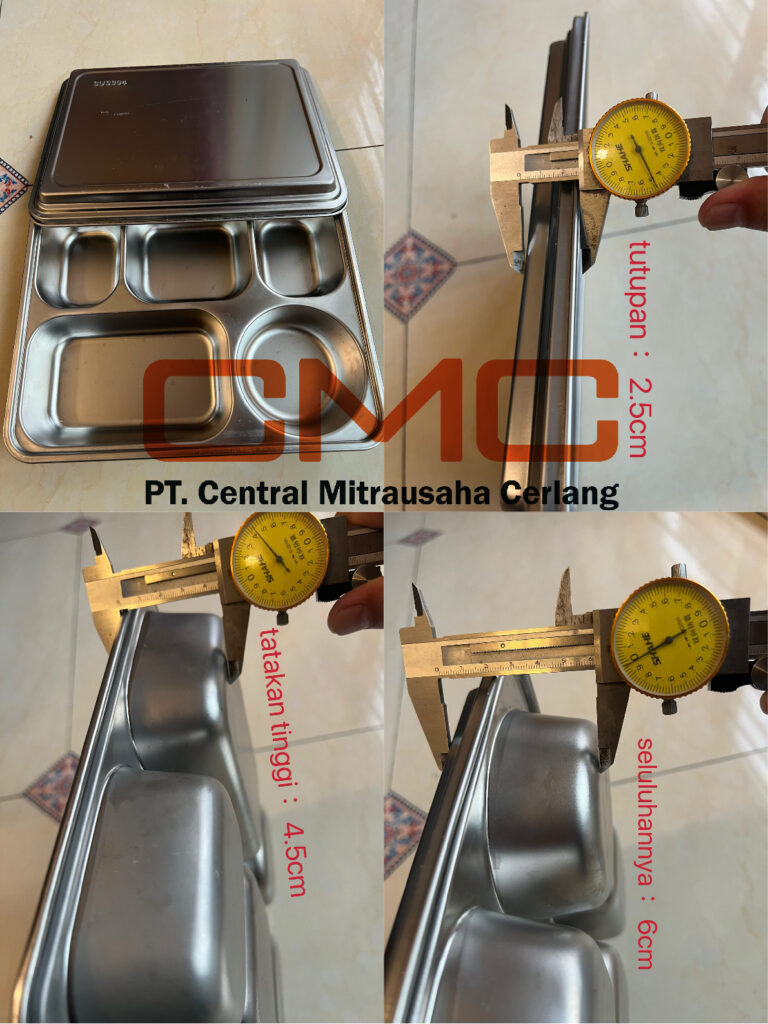 Food Tray / Tempat Makan Stainless Untuk Dapur MBG - CMC Solution